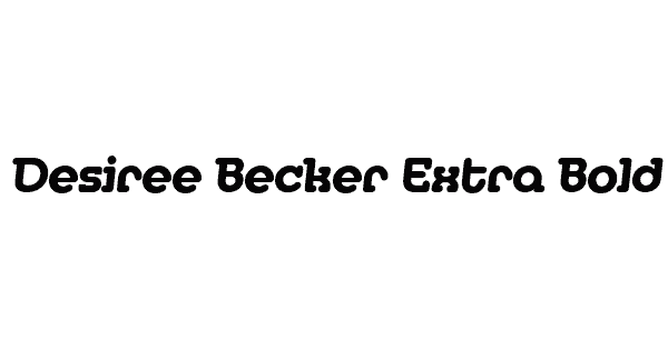 Desiree Becker Extra Bold Italic
